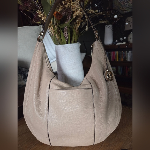Michael Kors | Bags | Mk Pebble Leather Hobo Bag | Poshmark